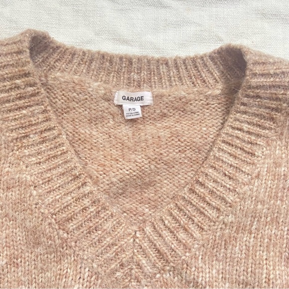 Garage | Sweaters | Garage Cozy Light Brown Cropped Sweater | Poshmark